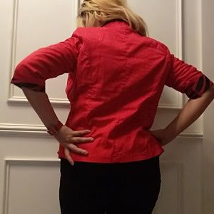 Jackets & Coats | Red Blazor | Poshmark